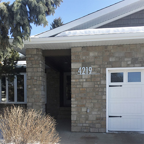 Mid Century Modern Underline House Number Sign – The Tile and Iron Studio